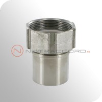Raccord à fond plat femelle douille lisse - Inox